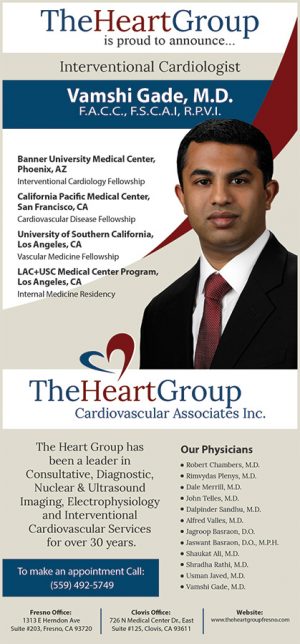 The Heart Group Fresno Welcomes Interventional Cardiologist Vamshi Gade ...